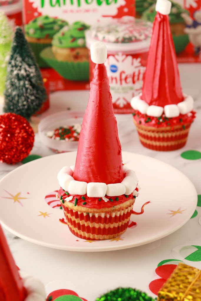 Santa Hat Cupcakes Recipe - Pillsbury Baking