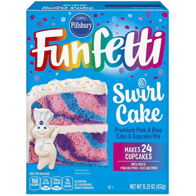Funfetti® Swirl Cake & Cupcake Mix - Pillsbury Baking